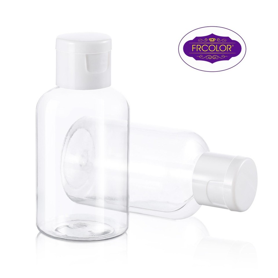 6 Pcs Refillable Plastic Travel Bottles Leak Proof Empty Liquid ...