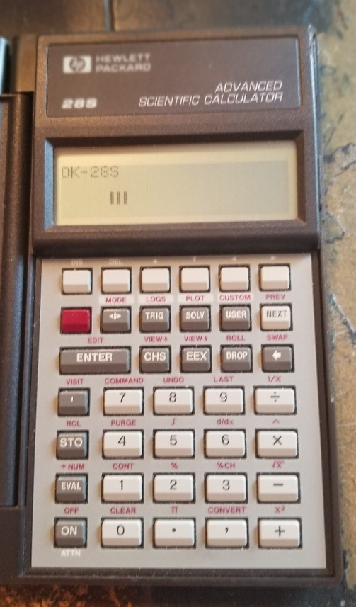 HP 28S Hewlett Packard Adv Scientific Calculator, Manuals and Leather ...