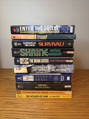 Paperback Lot of 10 Vintage Sci-Fi/Horror Books Mixed Authors Lot #3 | eBay