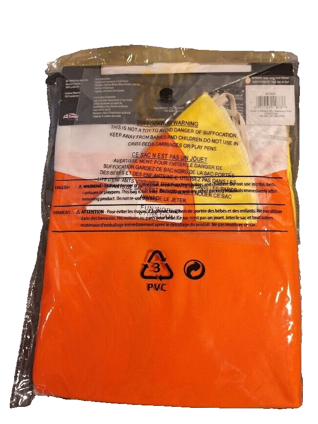 Fun World Candy Corn Howl-O-Ween Poncho and Hat - Multicolor (90709C ...