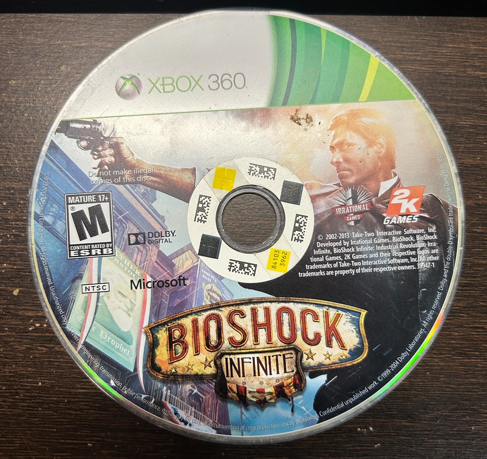 BioShock Infinite (Microsoft Xbox 360, 2013) DISC ONLY 710425399473 | eBay