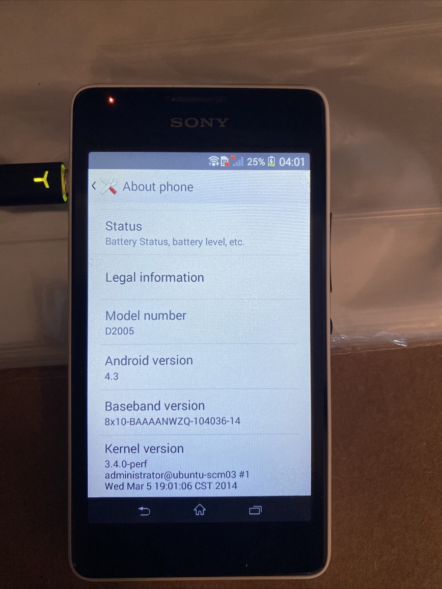 Xperia E1 White
