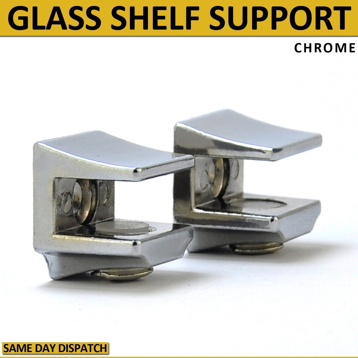 Heavy Glass Shelf Support Brackets
