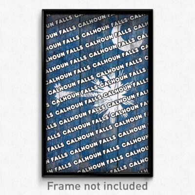 Calhoun Falls South Carolina Poster (SC City Souvenir 11x17 Town Print ...