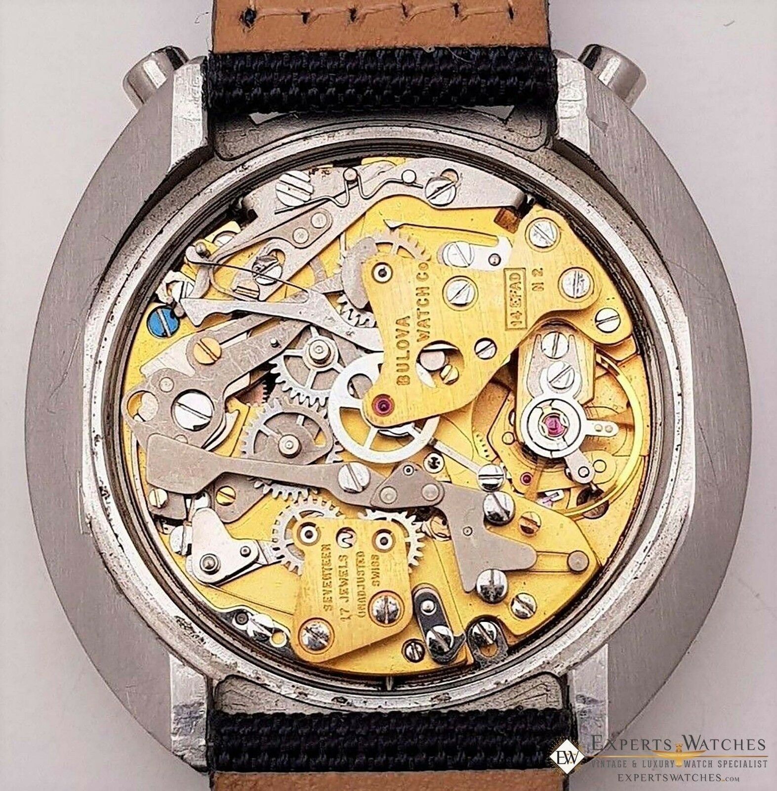 Serviced BULOVA BULLHEAD Parking Meter Chronograph Automatic Cal 12 ...