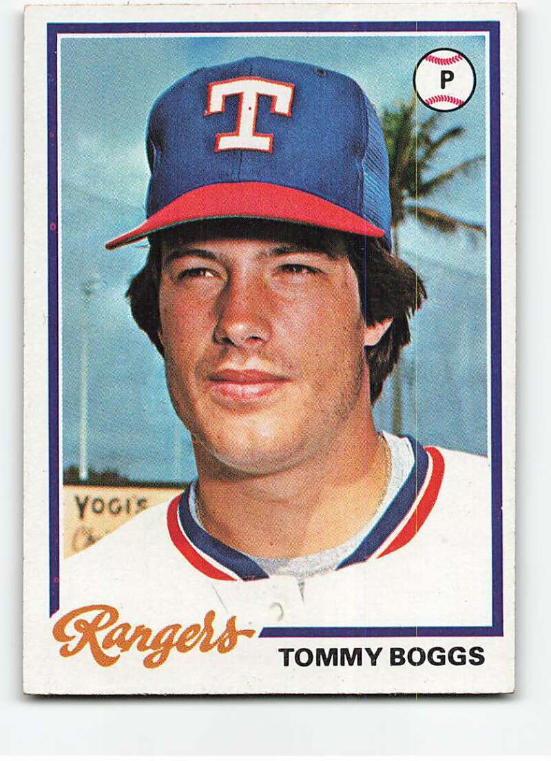 1978 Topps #518 Tommy Boggs VG/EX Very Good/Excellent Rangers DP ID ...
