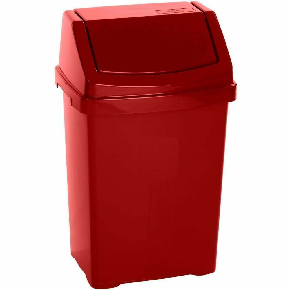 Plastic Bullet Bin Swing Bins Flap Lid Kitchen Wate Rubbish Bin Dustbin ...