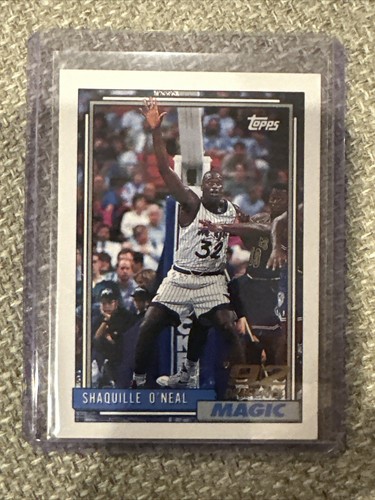 1992-93 Topps Basketball Shaquille O'Neal Rookie Card #362 Orlando ...