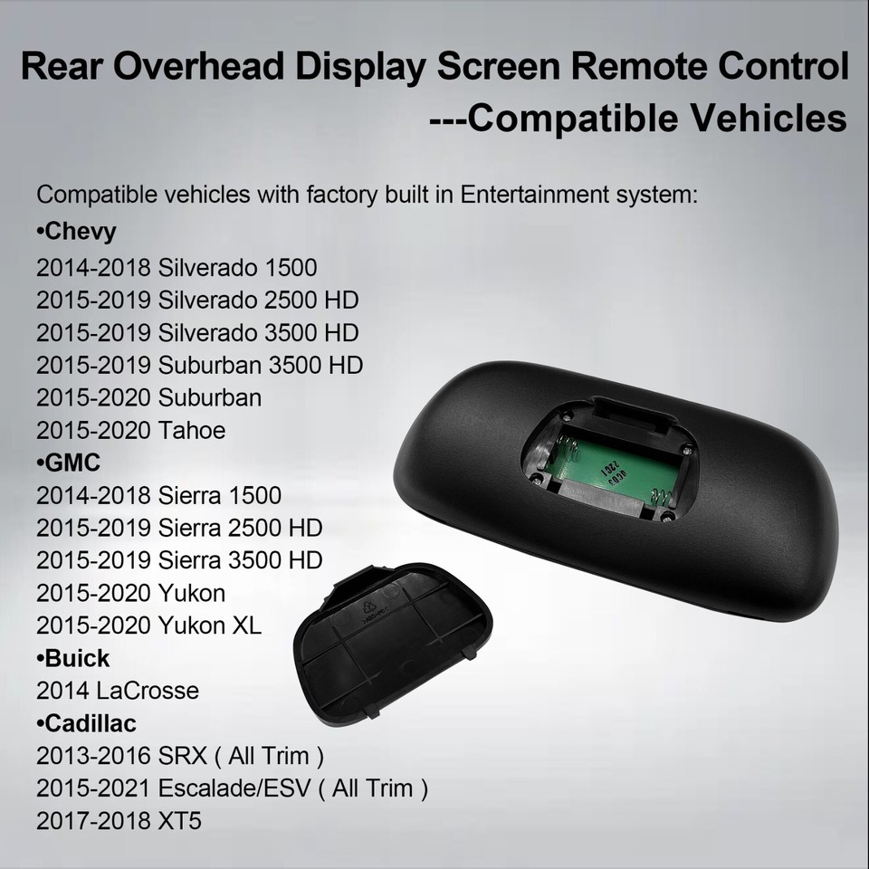 For 2014-2020 Chevrolet Silverado GMC Sierra DVD Entertainment Remote ...