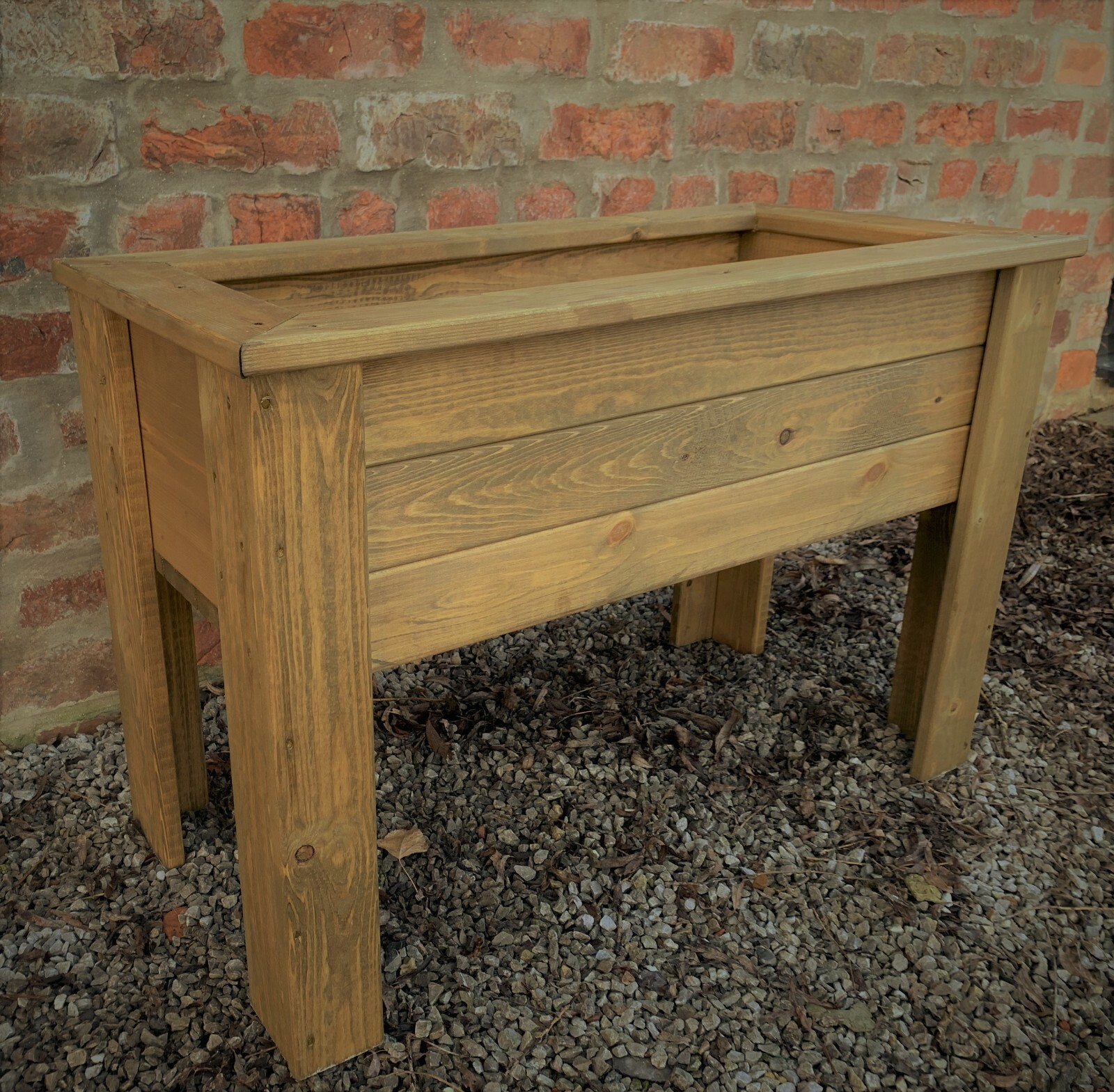 Garden Wooden Planter Grow Box Raised Container Wood Bed Vegetable ...