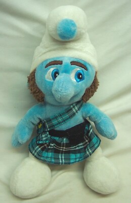 Build A Bear The Smurfs Movie GUTSY SMURF IN KILT 10" Plush STUFFED ...