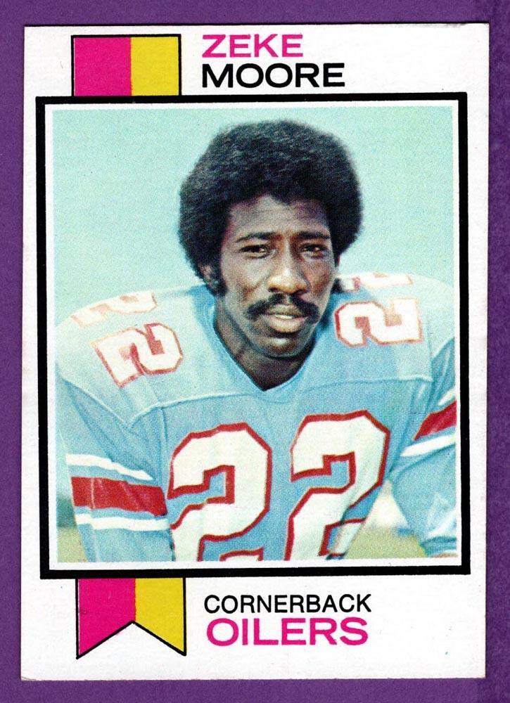 1973 Topps Football Single #202 Zeke Moore Houston Oilers | eBay