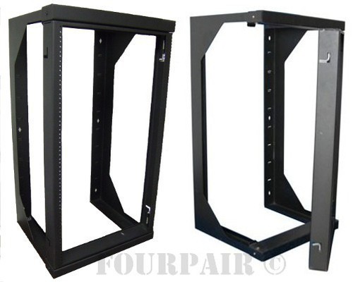Wall Mount Swing Out Network IT Steel Cabinet Data Audio Rack - 25U ...