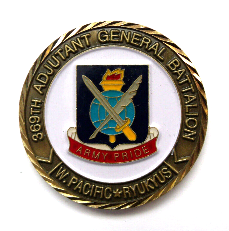 369th Adjutant General Battalion W. PACIFIC RYUKYUS Challenge Coin | eBay