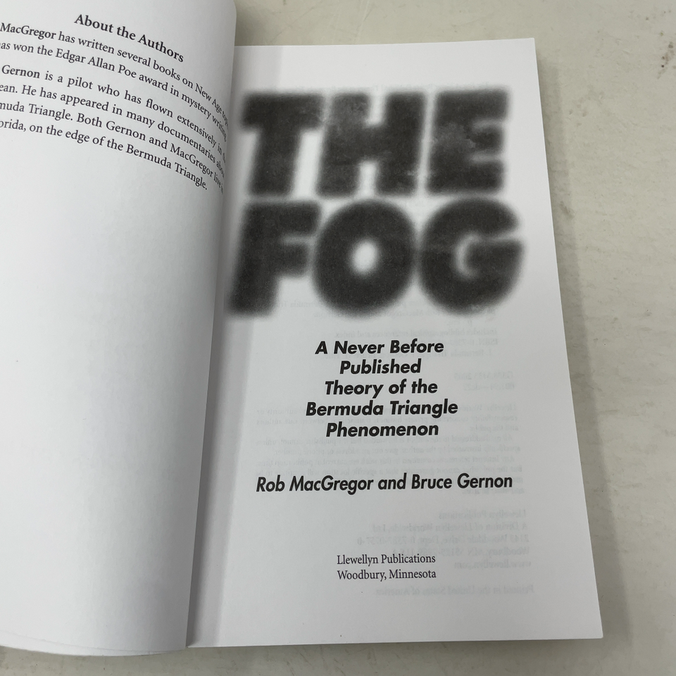 The Fog by Rob MacGregor and Bruce Gernon PB First Edition Very Good ...
