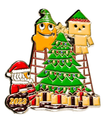 Peccy Danbo & Santa decorating Christmas tree Amazon Peccy Pin | eBay