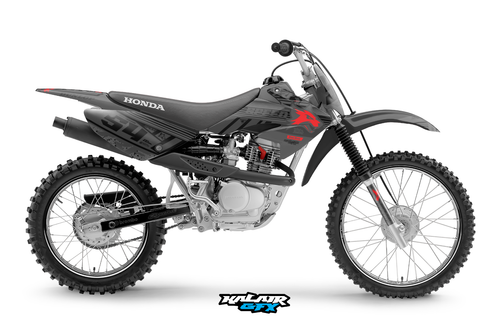 Graphics Kit for HONDA CRF 80 CRF 100 (2004-2016) SPLIT- RED SHIFT ...
