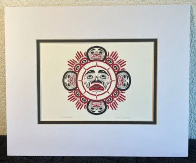 "Brotherhood" Salish Artist Carl Stromquist 9"x6" Matted Art Print Info ...