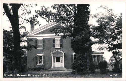 RPPC Rushin Home,Roswell,GA Cline A-54 Fulton County Georgia Real Photo ...