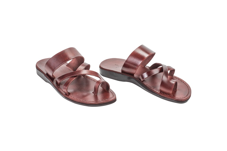 Men's Biblical Jesus Sandals Natural Genuine Leather Handmade From ...