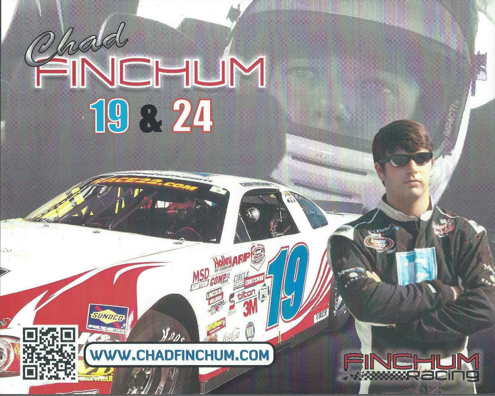 2012 CHAD FINCHUM "FINCHUM RACING" #19 NASCAR WHELEN LATE MODEL ...