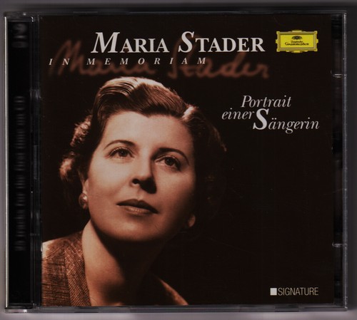 2 CD MARIA STADER IN MEMORIAM PORTRAIT EINER SANGERIN | eBay