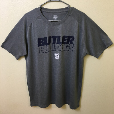 Butler Bulldogs Football Mens T Shirt L Gray Athletic Wear Short Sleeve ...