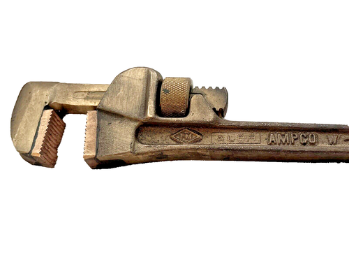 AMPCO Tools W-211 Non-Sparking Adjustable Brass Pipe Wrench Monkey ...