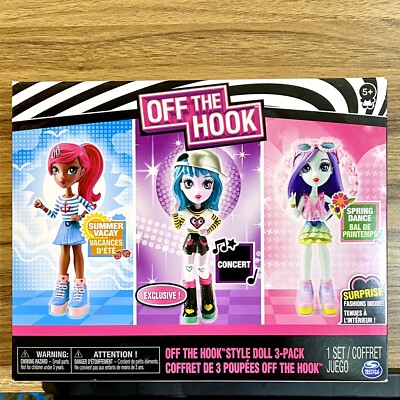 Off The Hook Dolls 3 Pack Summer Vacay-Concert-Spring Dance Naia-Vivian ...