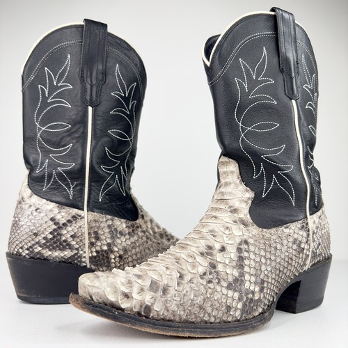 TECOVAS “THE SADIE” NATURAL PYTHON SNIP TOE COWGIRL BOOTS🐍 | WOMEN’S 9B ...