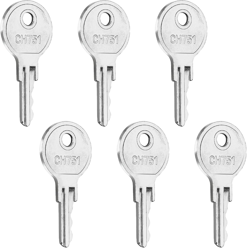 6 Pcs CH751 Key, Universal CH751 Replacement Keys, RV Keys for RV ...