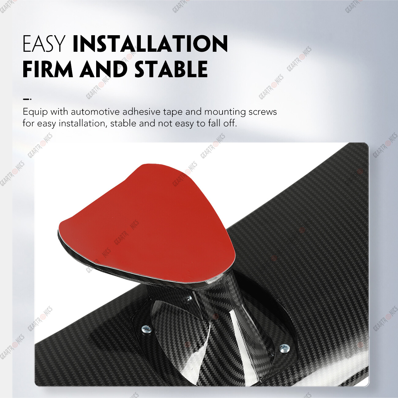 53" Universal Car Rear Trunk Spoiler Wing Carbon Fiber Sport Style W ...