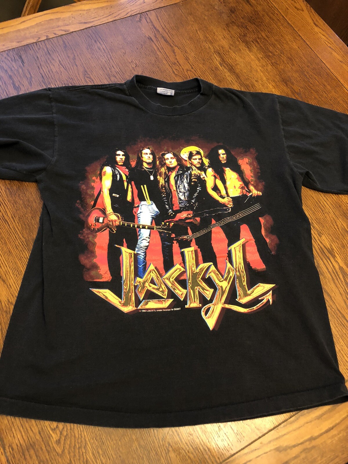 Vintage Jackyl 1993 Rock Me Roll Me Always on Tour Black Graphic T ...
