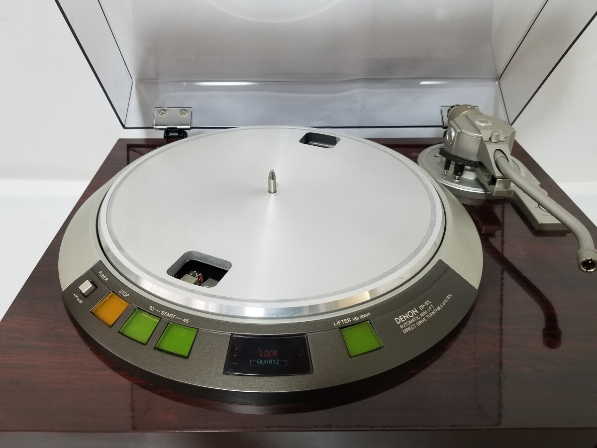 Denon DP-67L Direct Drive Record Player Turntable Wood grain mirror ...