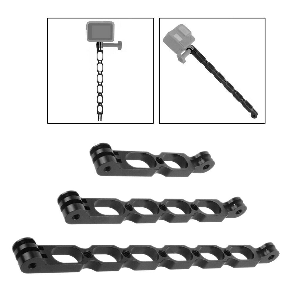 100/160/220mm Aluminum Extension Arm Extended Pole For Gopro Insta360 ...