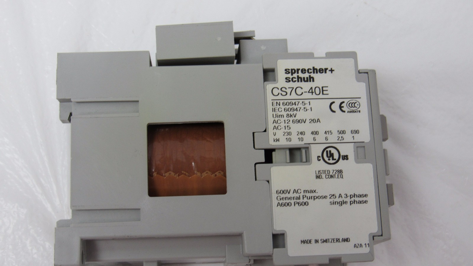 SPRECHER+SCHUH CS7C-40E CONTACTOR 24V DC | eBay