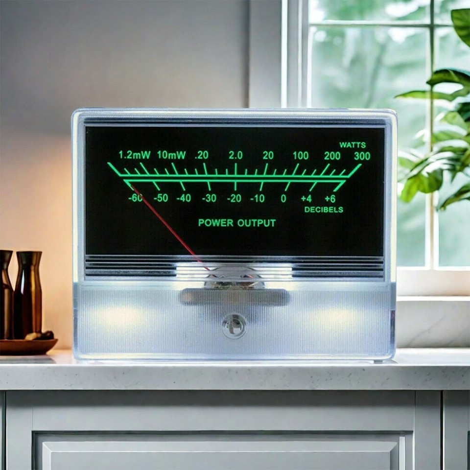 2X TN-90A VU Meter Head DB Level Audio Meter Chassis Power Amplifier W ...