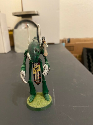 Warhammer 40K Eldar Wraithlord w/Brightlance Painted OOP Metal 0239 | eBay