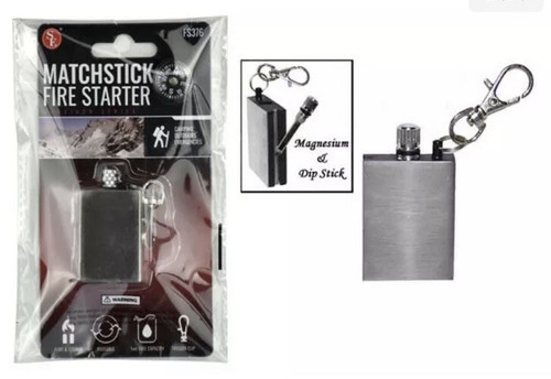 Emergency Fire Starter Magnesium Flint Match Striker Lighter Camp ...