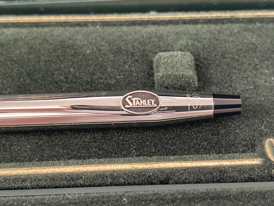 Cross Stanley Tools 10th Anniversary Pen w/ Case Silver-Tone Ball Point ...
