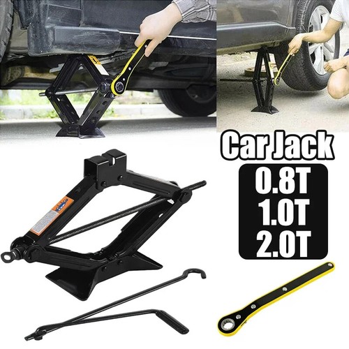 Car Jack 0.8T/1T/2T Portable Labor-saving Hand-cranked Car Scissor Jack ...