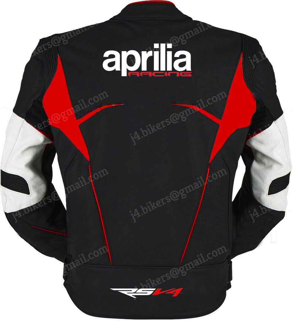 APRILIA Racing Motorbike Leather Jacket Biker Motorcycle Mens Leather ...