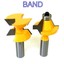 2 pc 1/2"SH Edge Banding Joint Tongue & Groove Router bit Set S ...