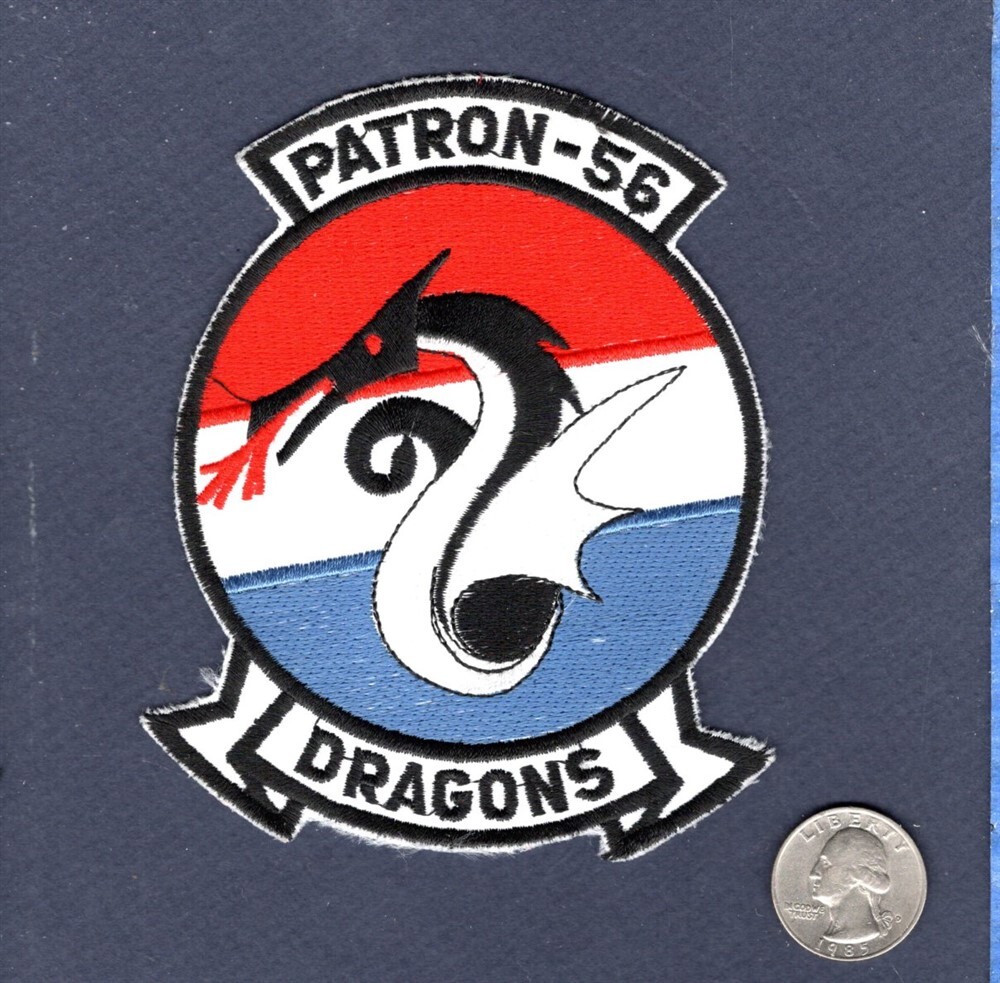 VP-56 DRAGONS US NAVY Lockheed P-3 ORION Patrol Squadron Jacket Patch ...