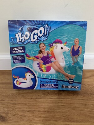 H2O Go! Unicorn Swim Ring Inflatable Pool Float Bestway AWESOMENESS! | eBay