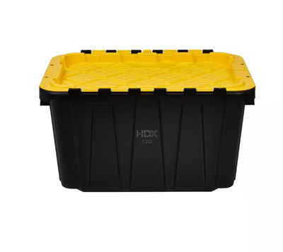 Hdx Storage Reviews For HDX 40 Gal. Tough Storage Tote In Black With