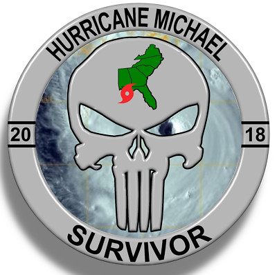Hurricane Michael Survivor 2018 Sticker Decal, Cat 5 Mexico Beach FL ...