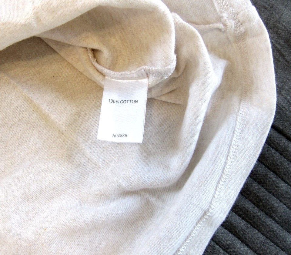 Appleseed's Women's Petites Round Neck Long Sleeve Shirt Size PS Tan | eBay