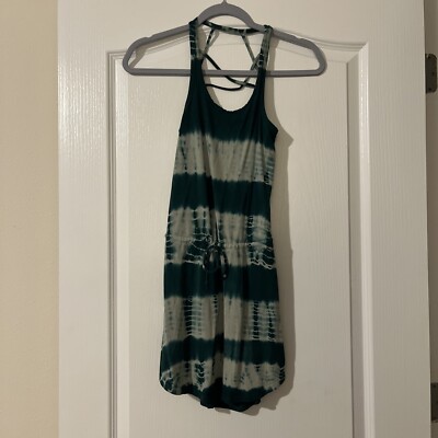 preowned chaser tie dye green beach cover up dress size xs | eBay