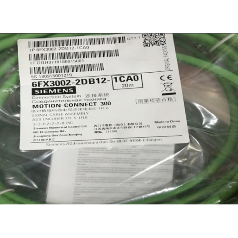 Free Tax NEW 6FX3002-2DB12-1CA0 20M SIEMENS V90 Servo Motor Encoder ...
